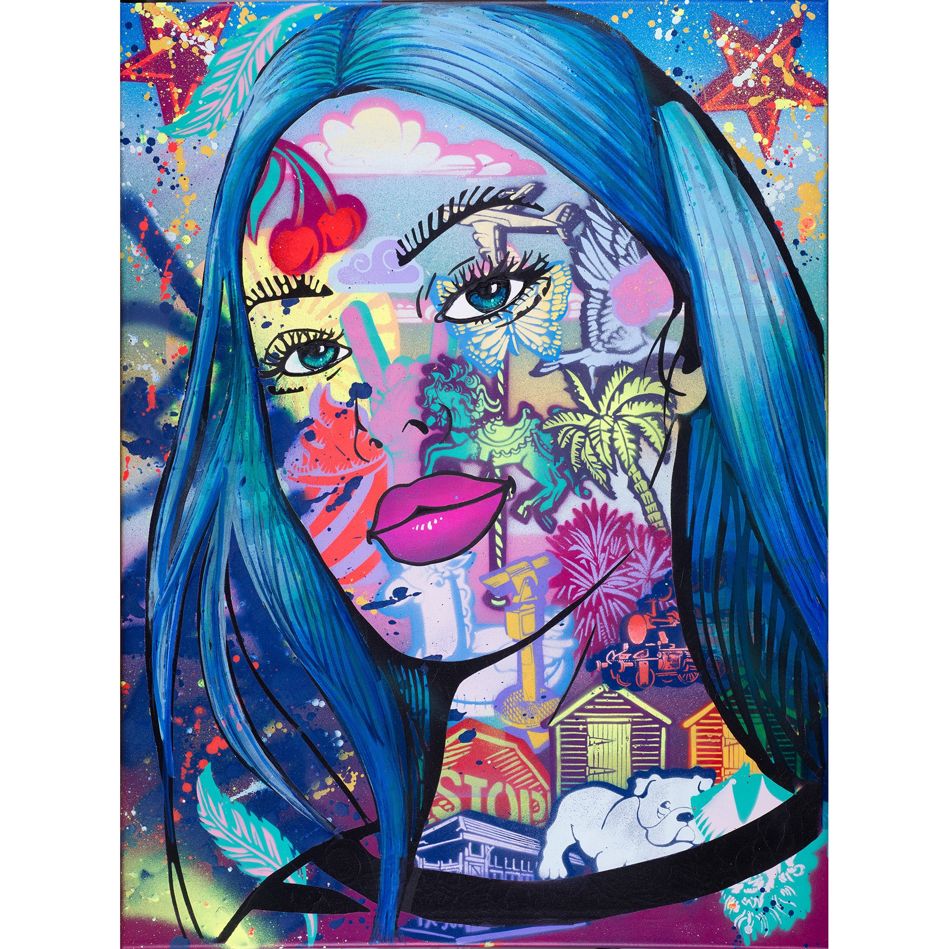 Lapis Lazula Original Canvas – Szabotage