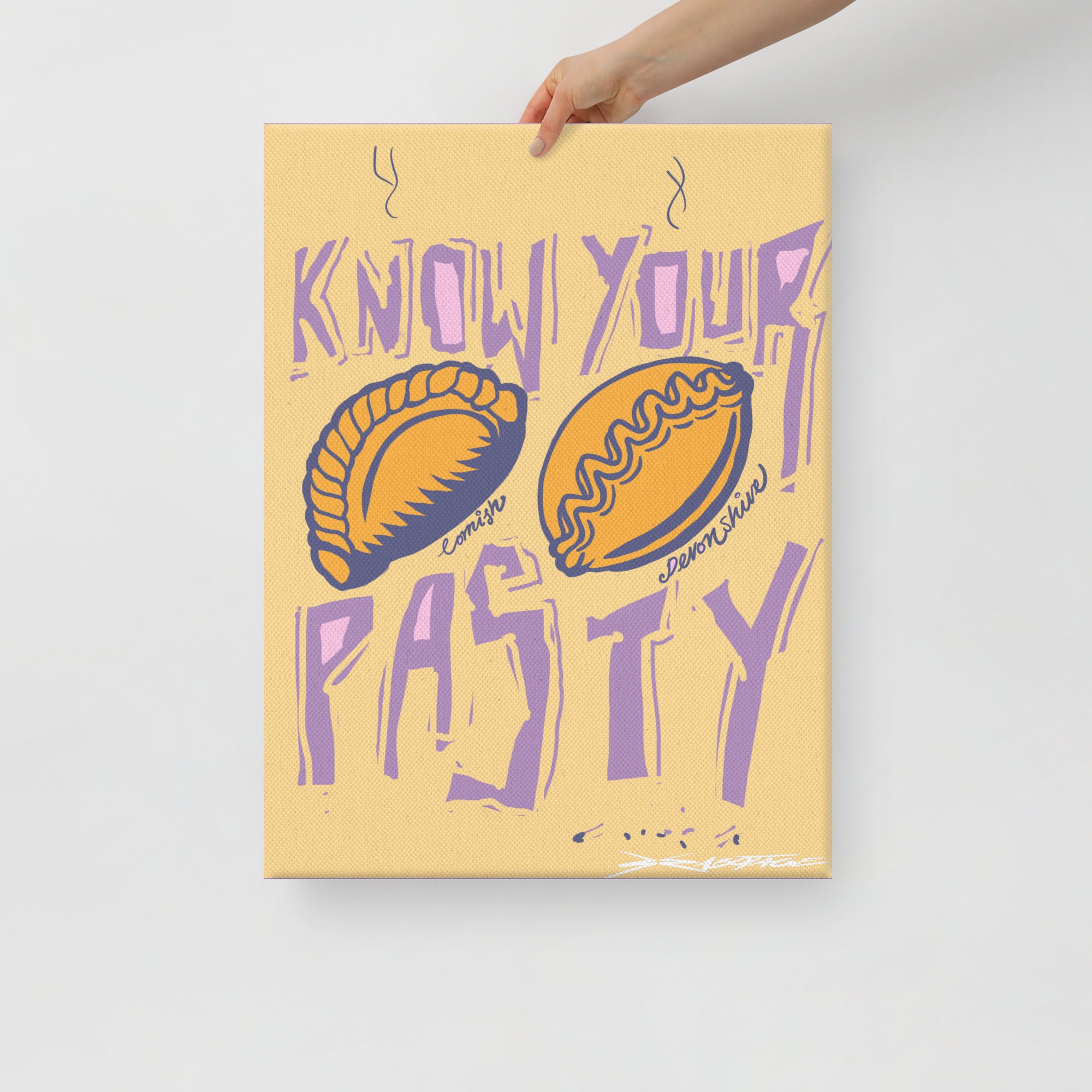 Know your Pasty - Cream - Canvas Print – Szabotage